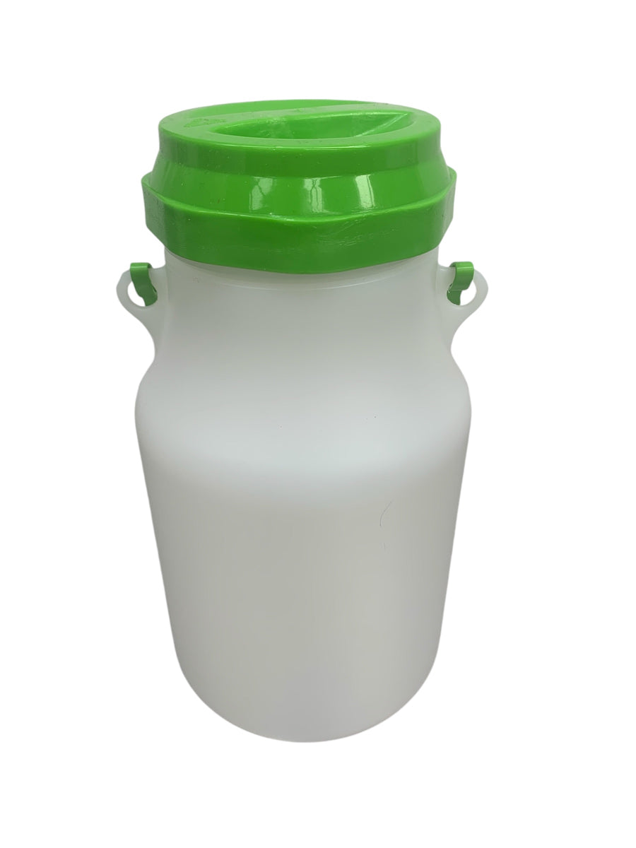 Milk Container (Round) with Screw Lid, 2 litre capacity | Produce ...